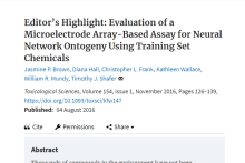 Evaluation of a Microelectrode Array-Based Assay for Neural Network ...
