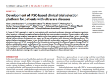Development of iPSC-based clinical trial selection platform for ...
